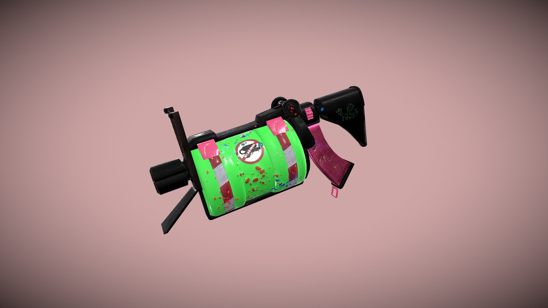 Splatoon .52 Gal - 3D model by DanielRy [55d12b8] - Sketchfab