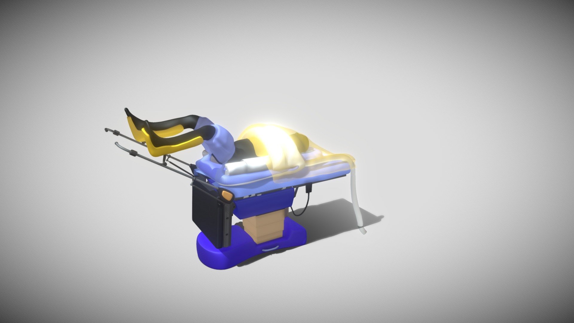 medical surgery bed - 3D model by hamedpan (@hamedpanahi84) [55d1aab ...