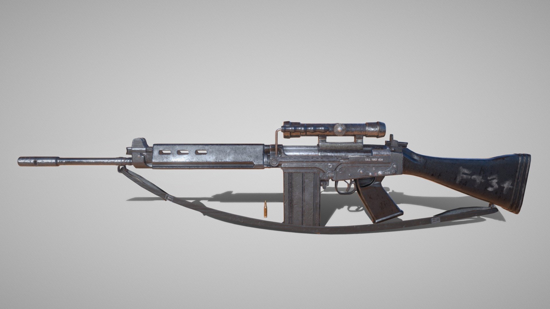 FN-FAL - 3D model by w018374i [55d1ab6] - Sketchfab