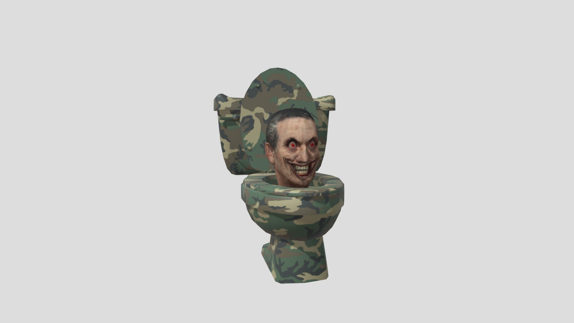 Military skibidi toilet - Download Free 3D model by What the heck ...