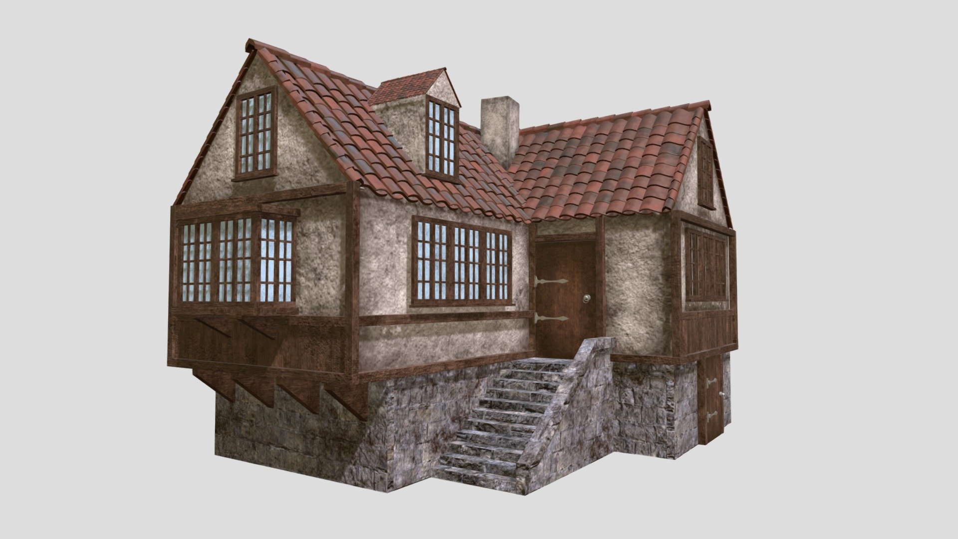 Medieval Building No2 - 3D model by emmashanks [55d5fb4] - Sketchfab