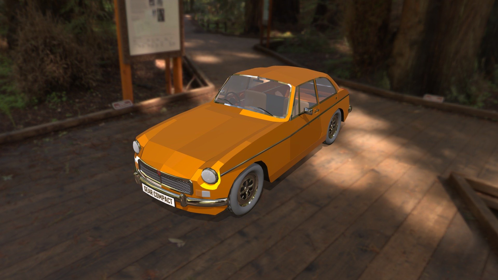 Car of the 1970s [Low-Poly] №2 - 3D model by BossOfThisGym [55d80e9 ...