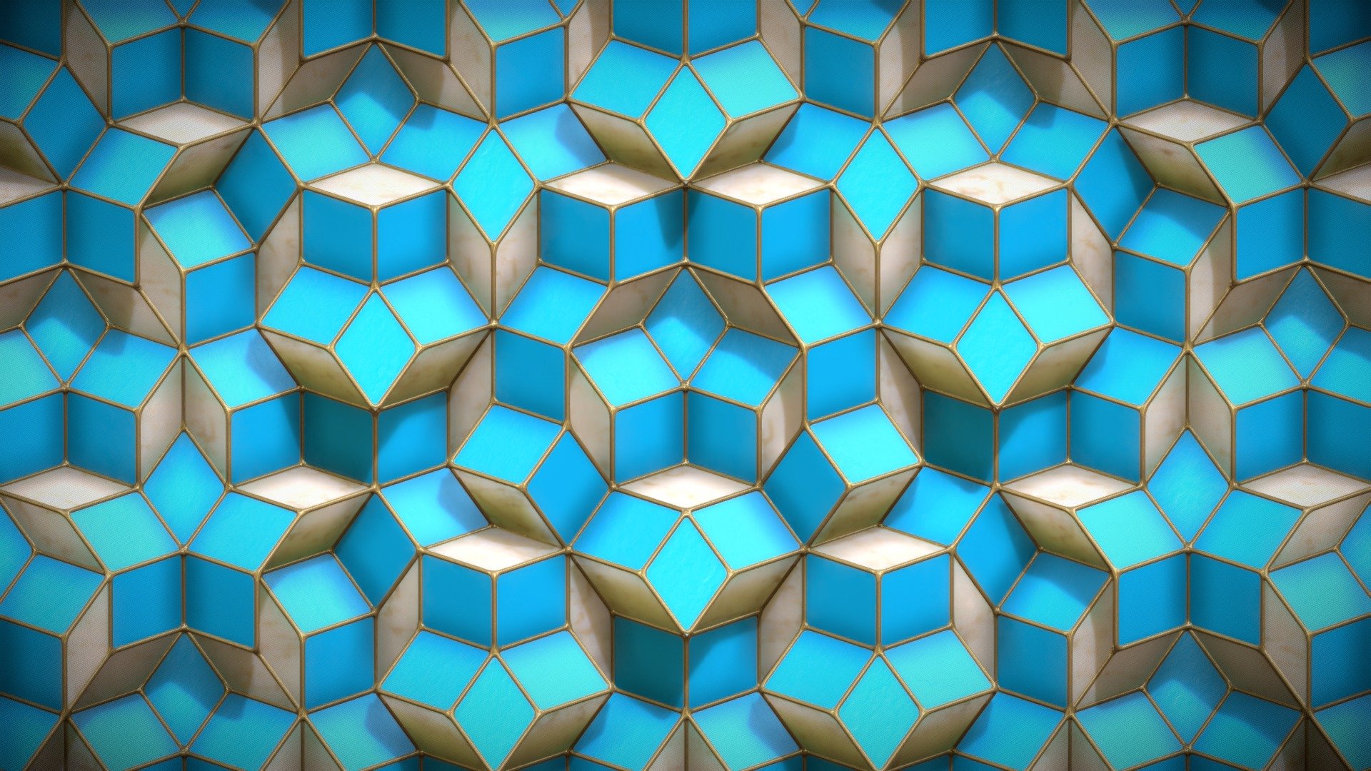 penrose-tiling-rhombi_002 - Download Free 3D model by Frédéric Robin ...