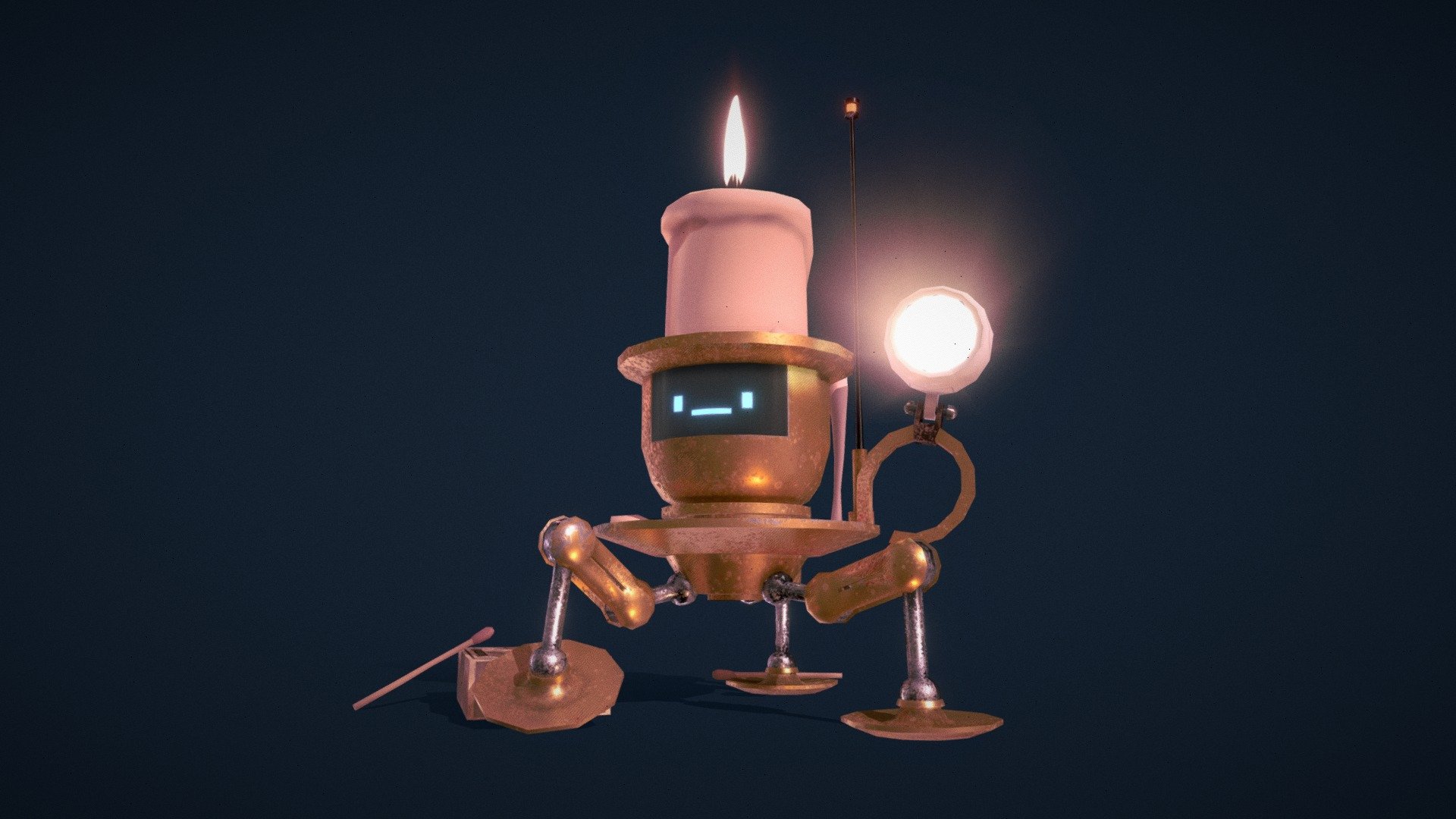 Sentient Candlestick Tripod (SCT) - 3D model by Senator (@Sen_C) [55db4f3] - Sketchfab