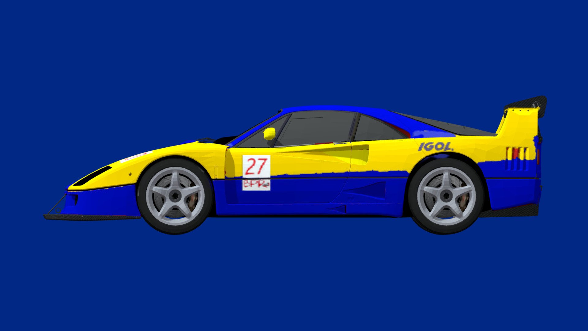 Ferrari F40 GTE - Download Free 3D model by haletristan12 [55dba79 ...