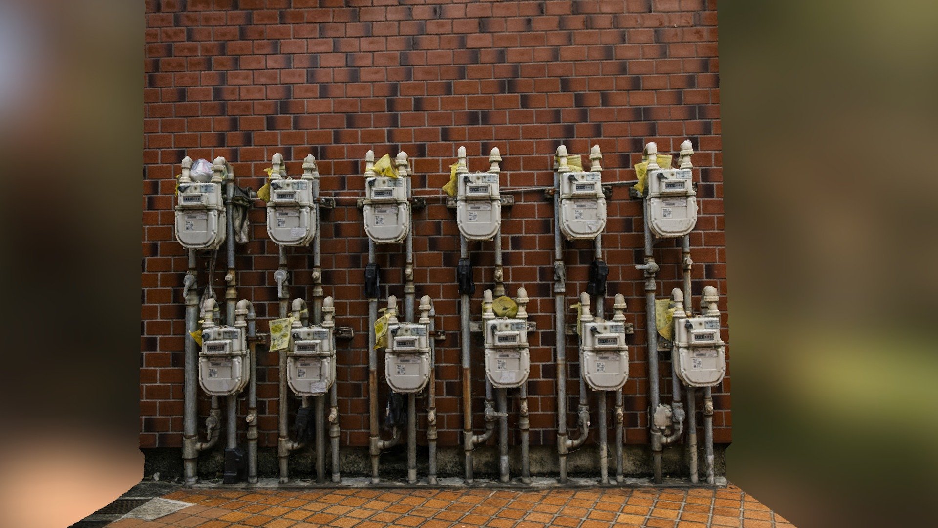Japanese gas meter wall photogrammetry scan - Buy Royalty Free 3D model ...