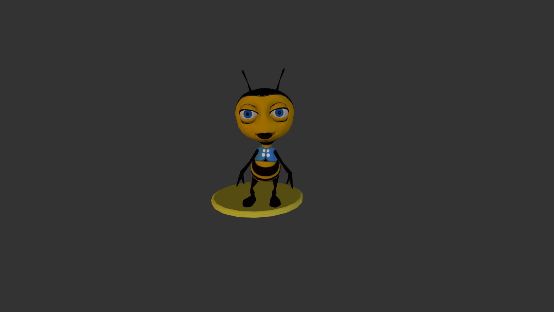 Bee Cartoon Model - 3D model by Guido Salimbeni (@3dsmithery) [55dc830 ...