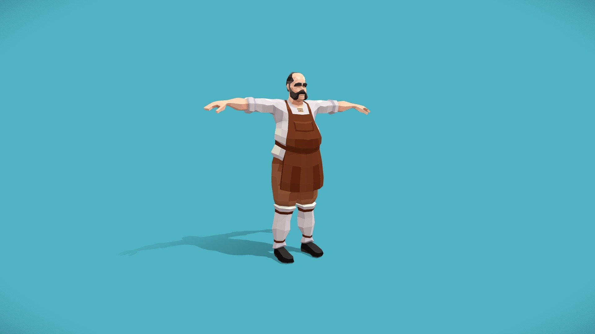 Poly-Art Innkeeper Medieval Fantasy - Buy Royalty Free 3D model by ...