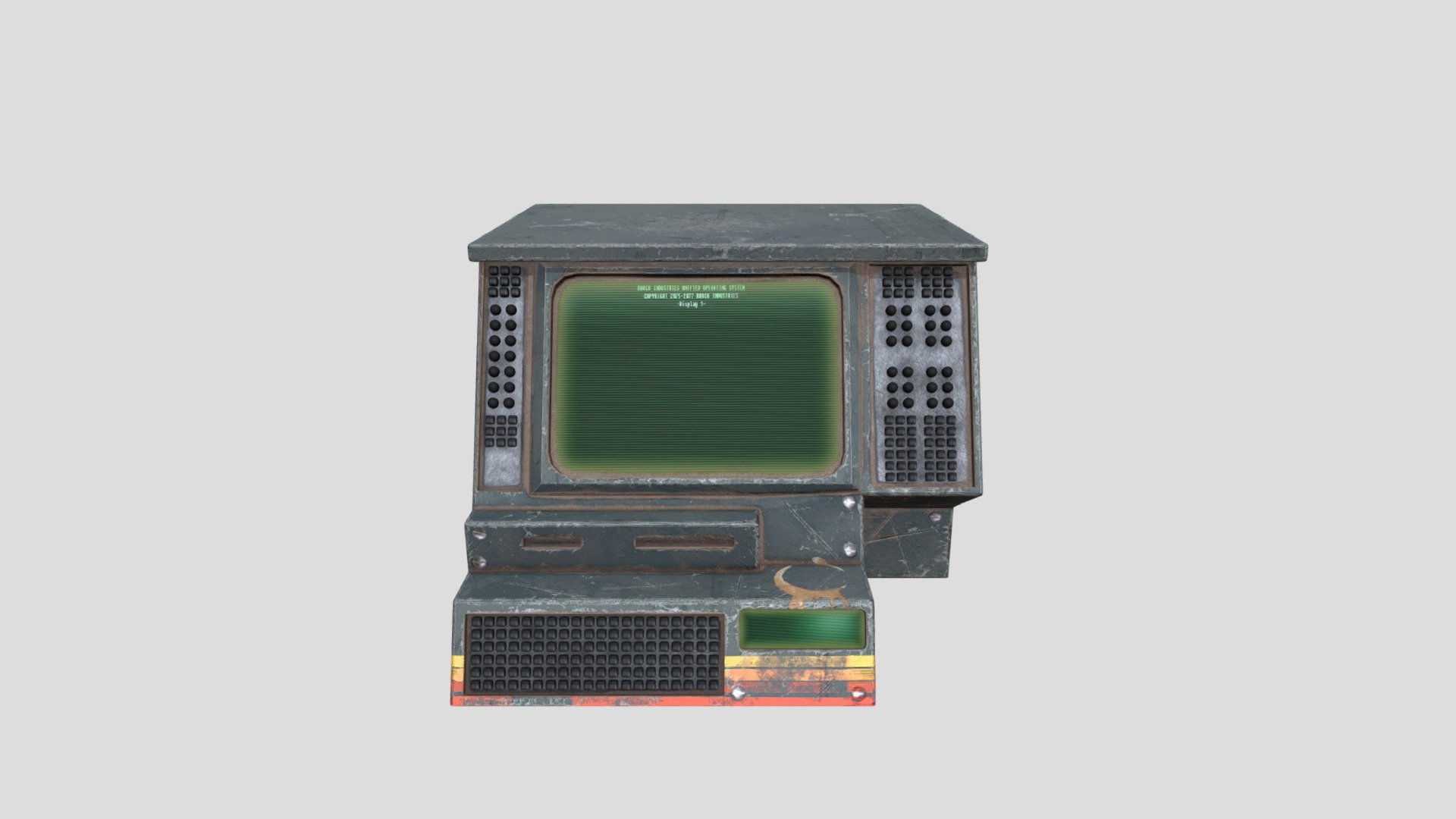 an old computer - 3D model by Art Bit (@tabako2002) [55de183] - Sketchfab