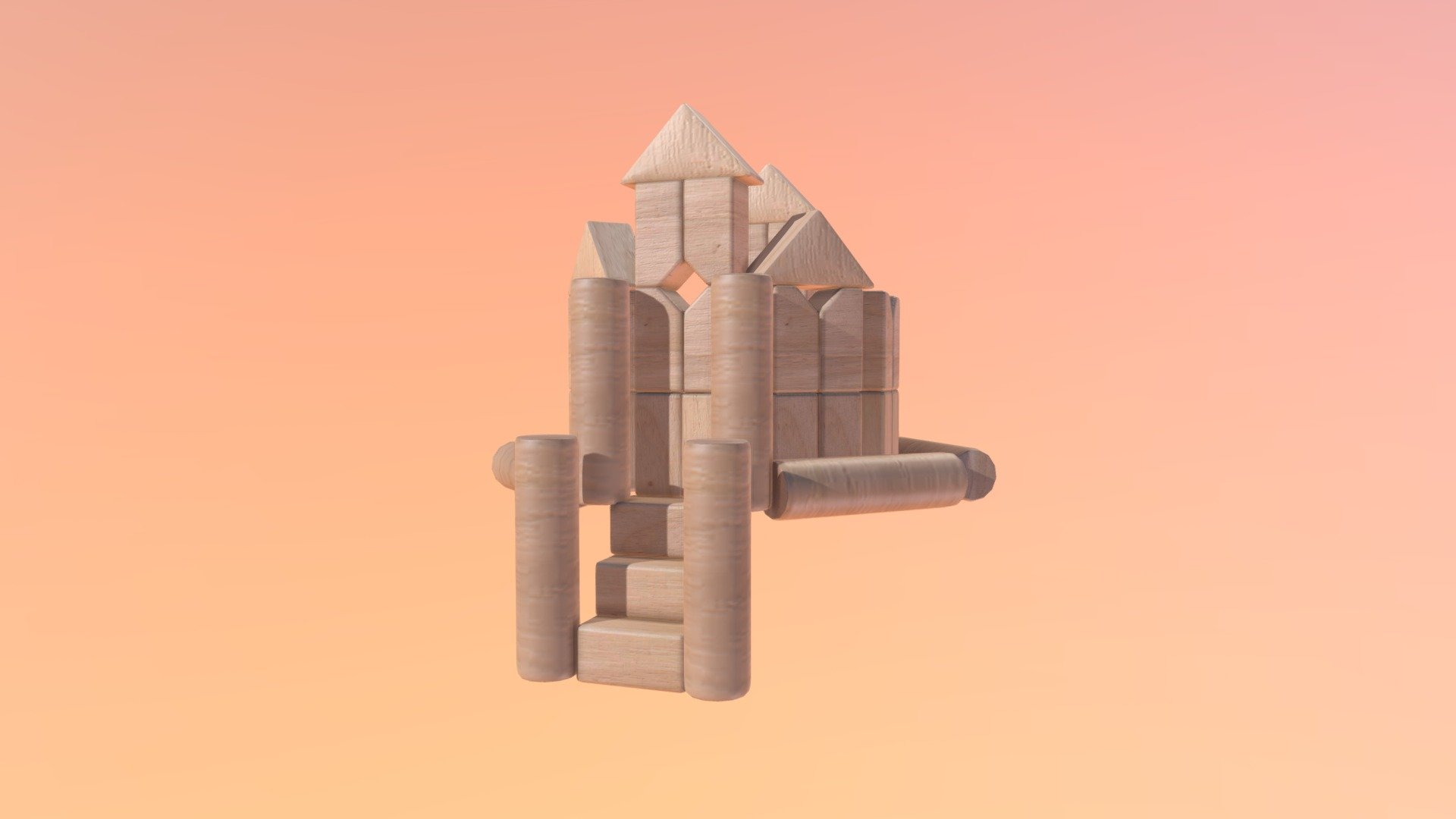 Unit Block Castle - 3D model by adinkens [55e0034] - Sketchfab