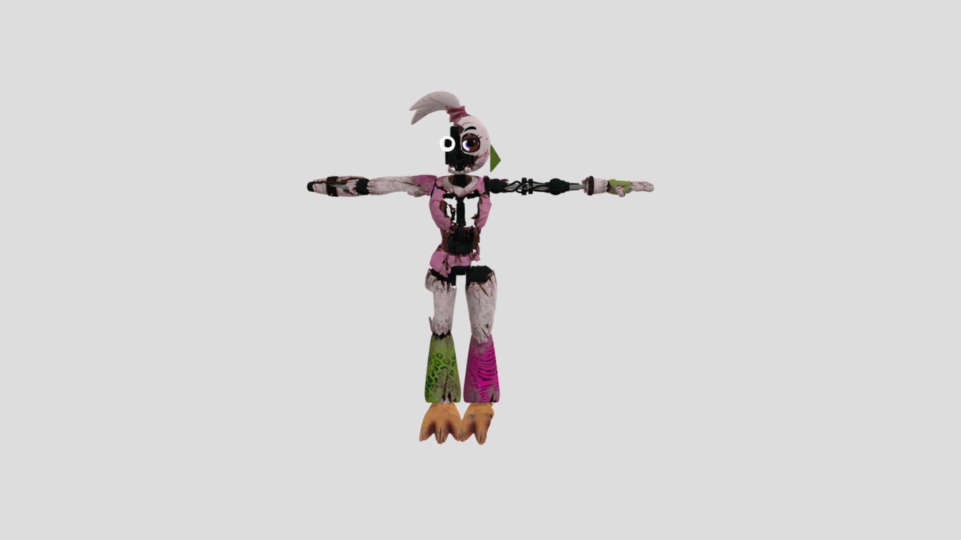 Ruin Chica FAN MADE - Download Free 3D model by puploora (@jamie.t.wise ...