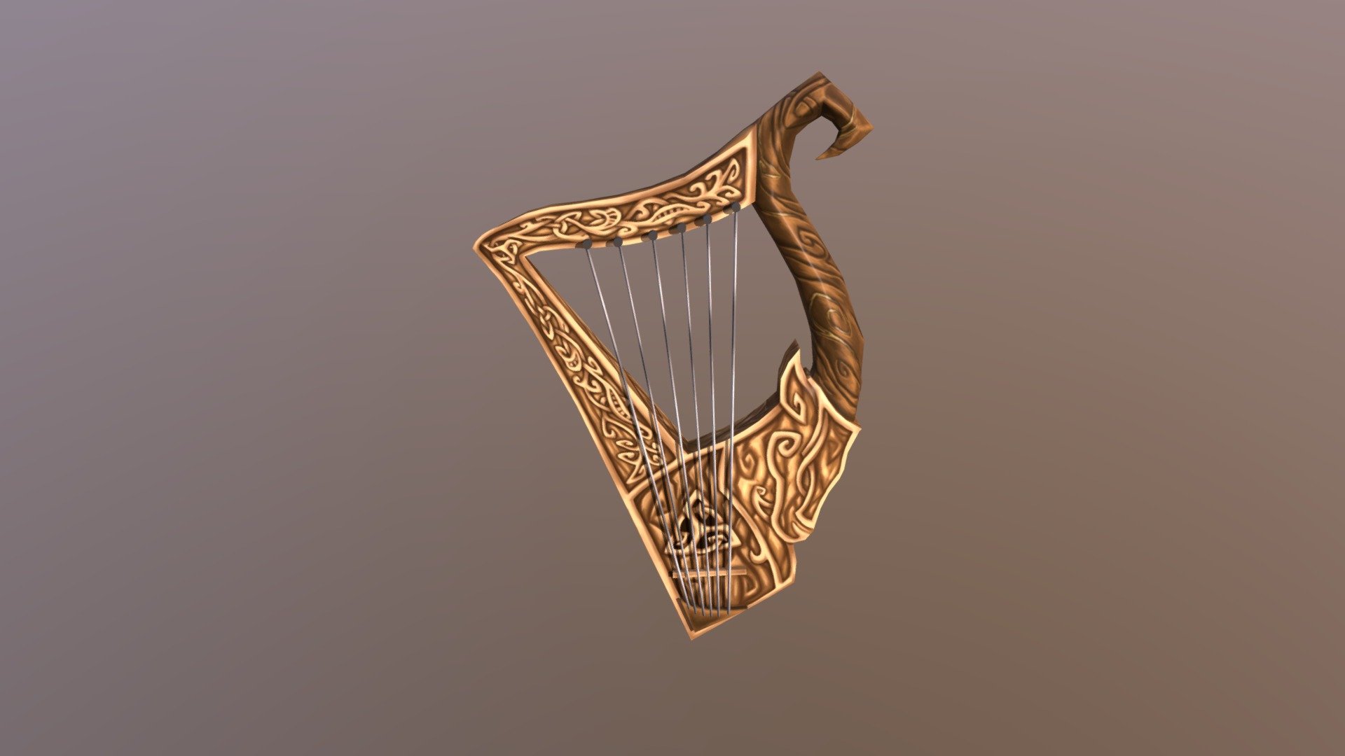 Fixed Lyre - 3D model by Savay822 (@Mira822) [55e1b97] - Sketchfab