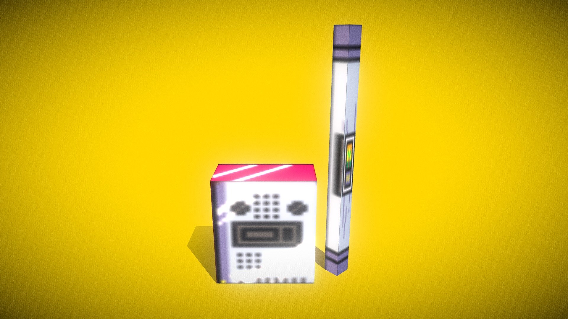 Pixel Art Style Vending Machine - Download Free 3D model by Ken ...