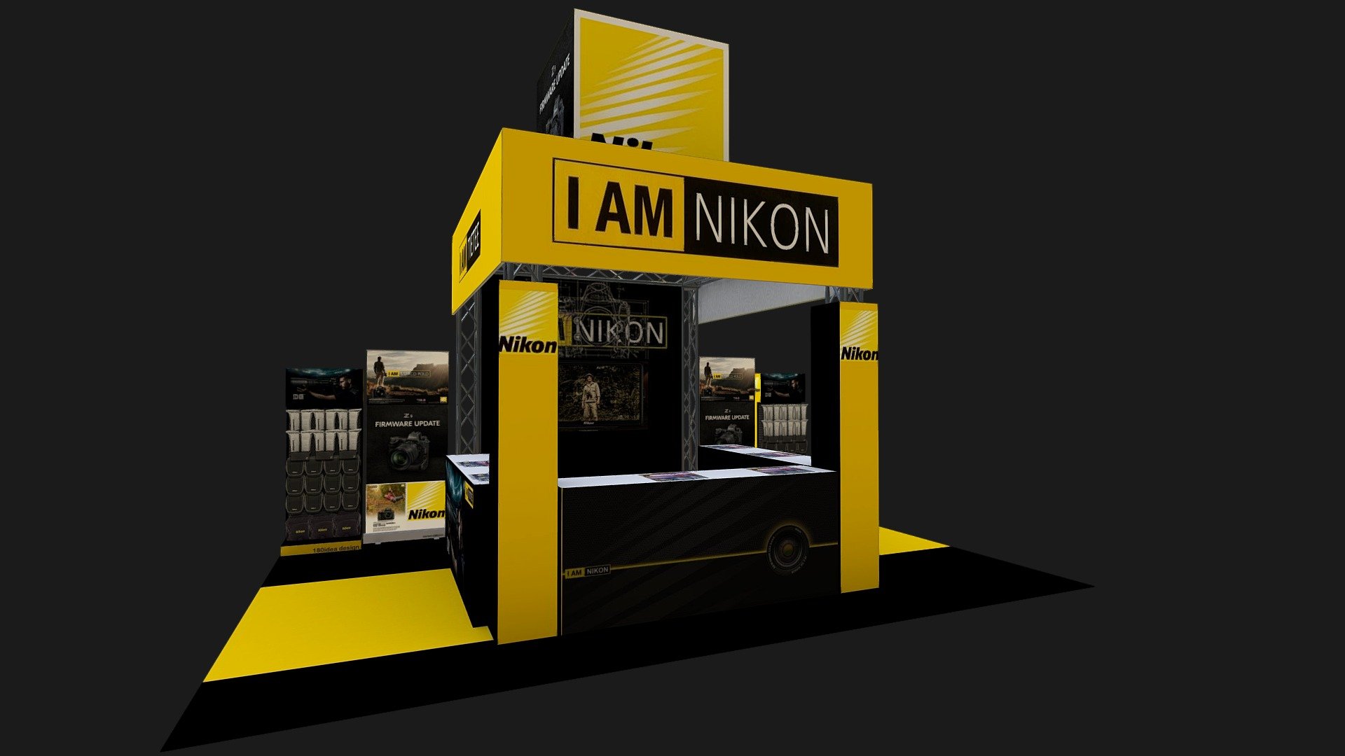Nikon Booth - 3D model by Jiradet [55e370c] - Sketchfab