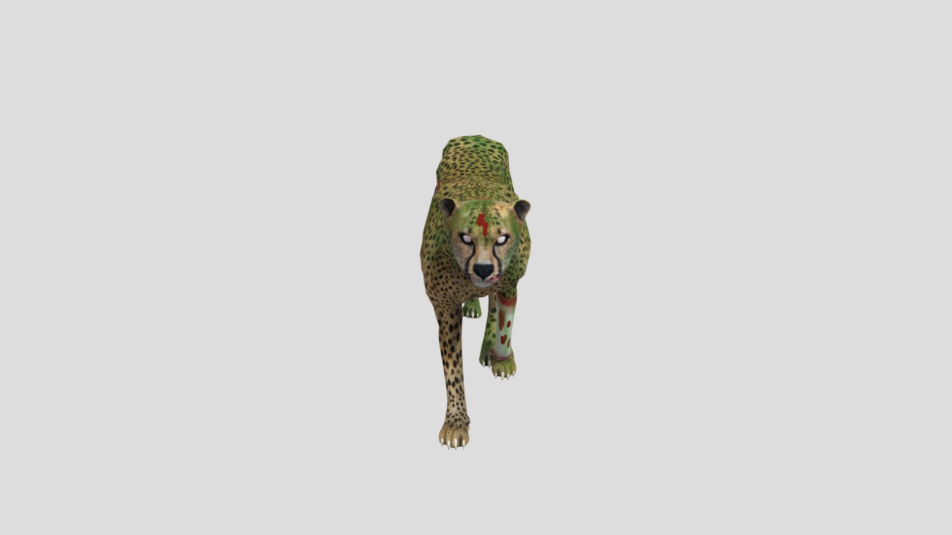 Zombie Cheetah - Download Free 3D model by БʟøᴏᴅTɪɢᴇʀWᴏʟFSketchFab ...