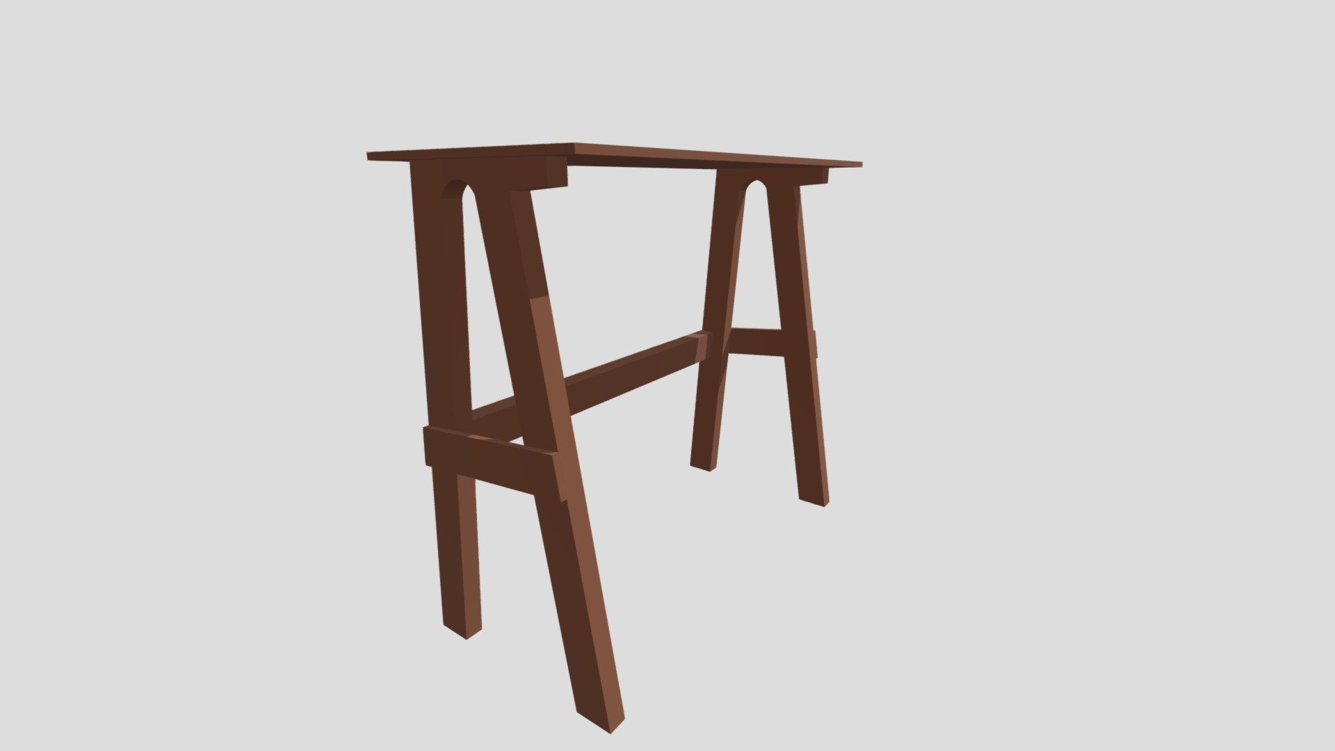 Rustic Desk Table - Download Free 3D model by davidg.dev [55e739c ...
