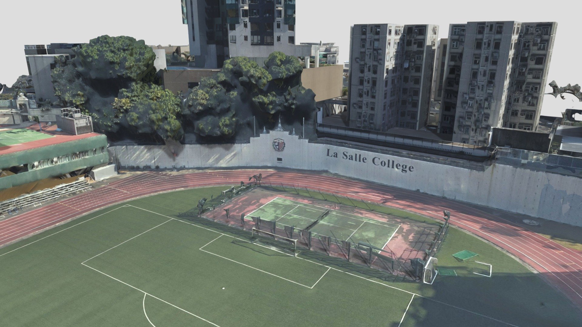Kowloon City La Salle College Tile_+246_+140 Obj - Download Free 3D ...