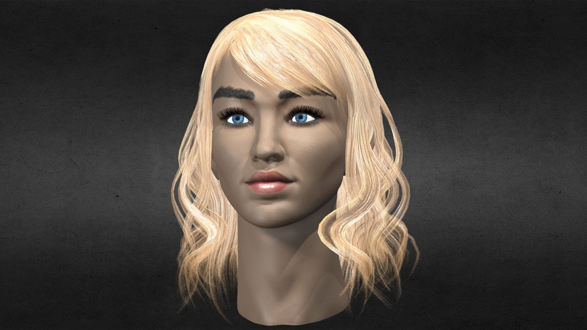 Female Face - 3D model by kelmore400 [55e8a14] - Sketchfab
