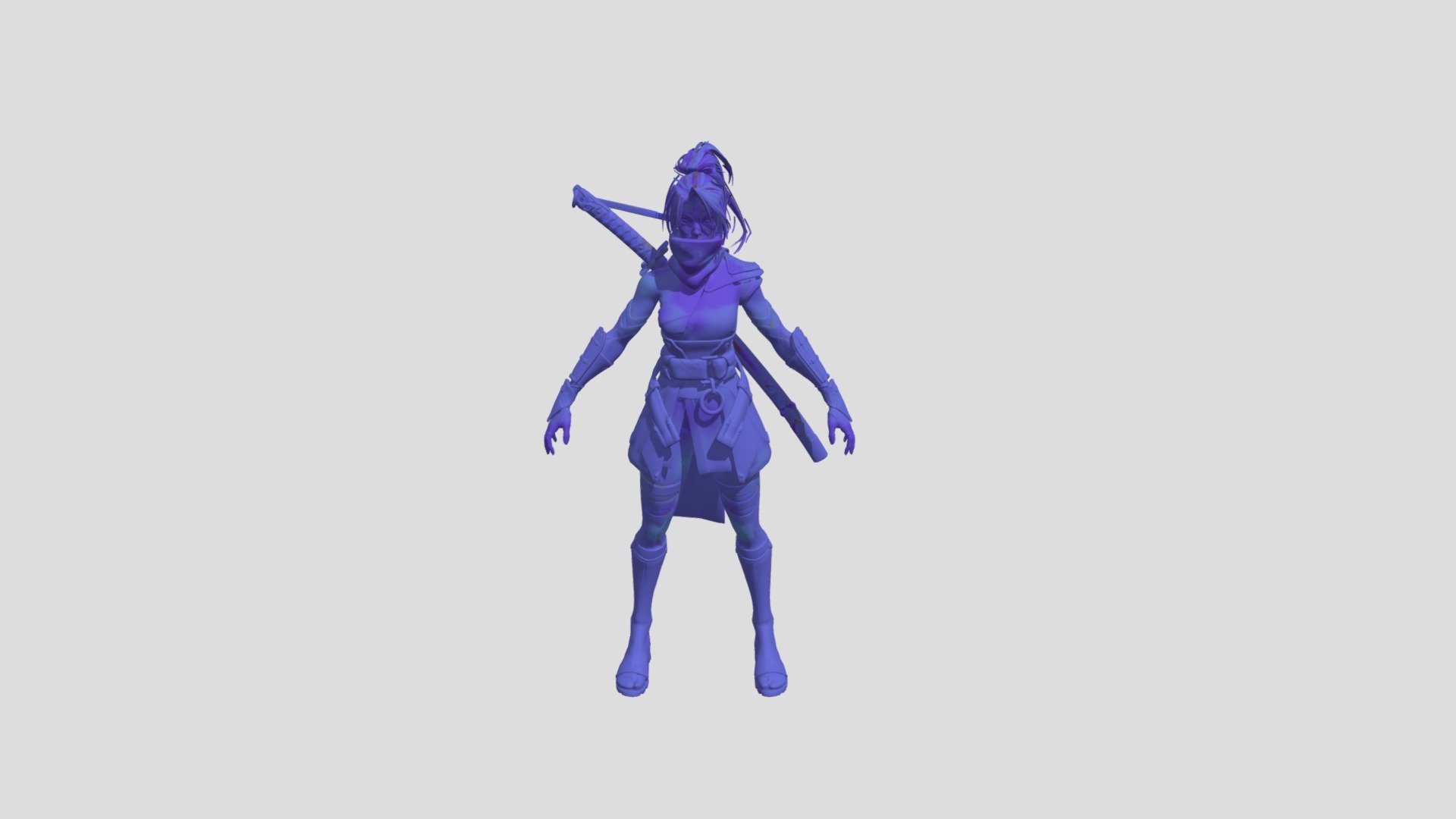 psylocke - Download Free 3D model by BigBuddyAI [55e8bb1] - Sketchfab