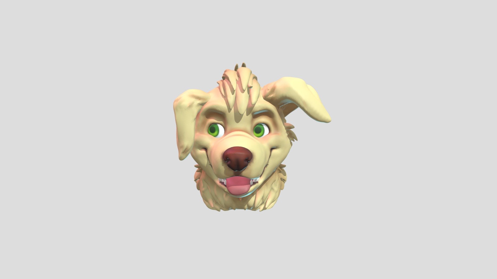 Cartoon Golden - 3D model by Enzo.Orion [55ead56] - Sketchfab