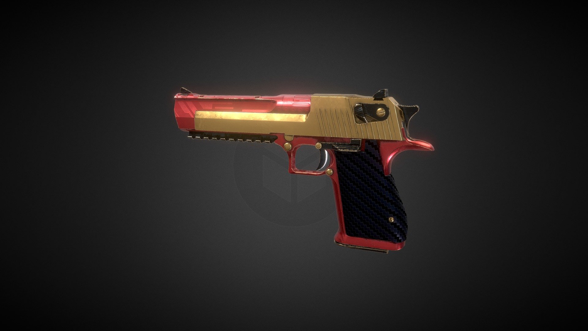 Desert Eagle CS2 - 3D model by Lumitosh (@lumitosh8) [55eaed2] - Sketchfab