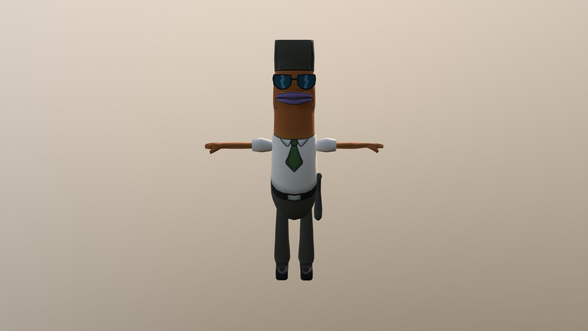 SpongeBob Cop - 3D model by dankaliciousfam12 [55eb1f6] - Sketchfab