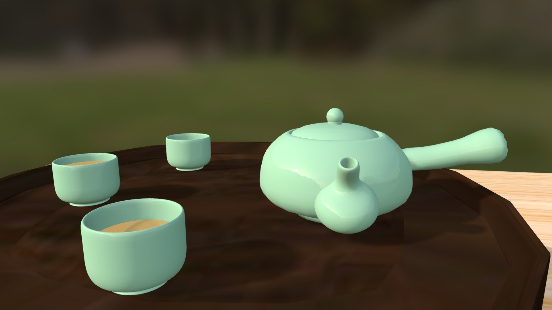Tea Time - 3D model by Rebecca Pyun (@pyunr) [55eb541] - Sketchfab