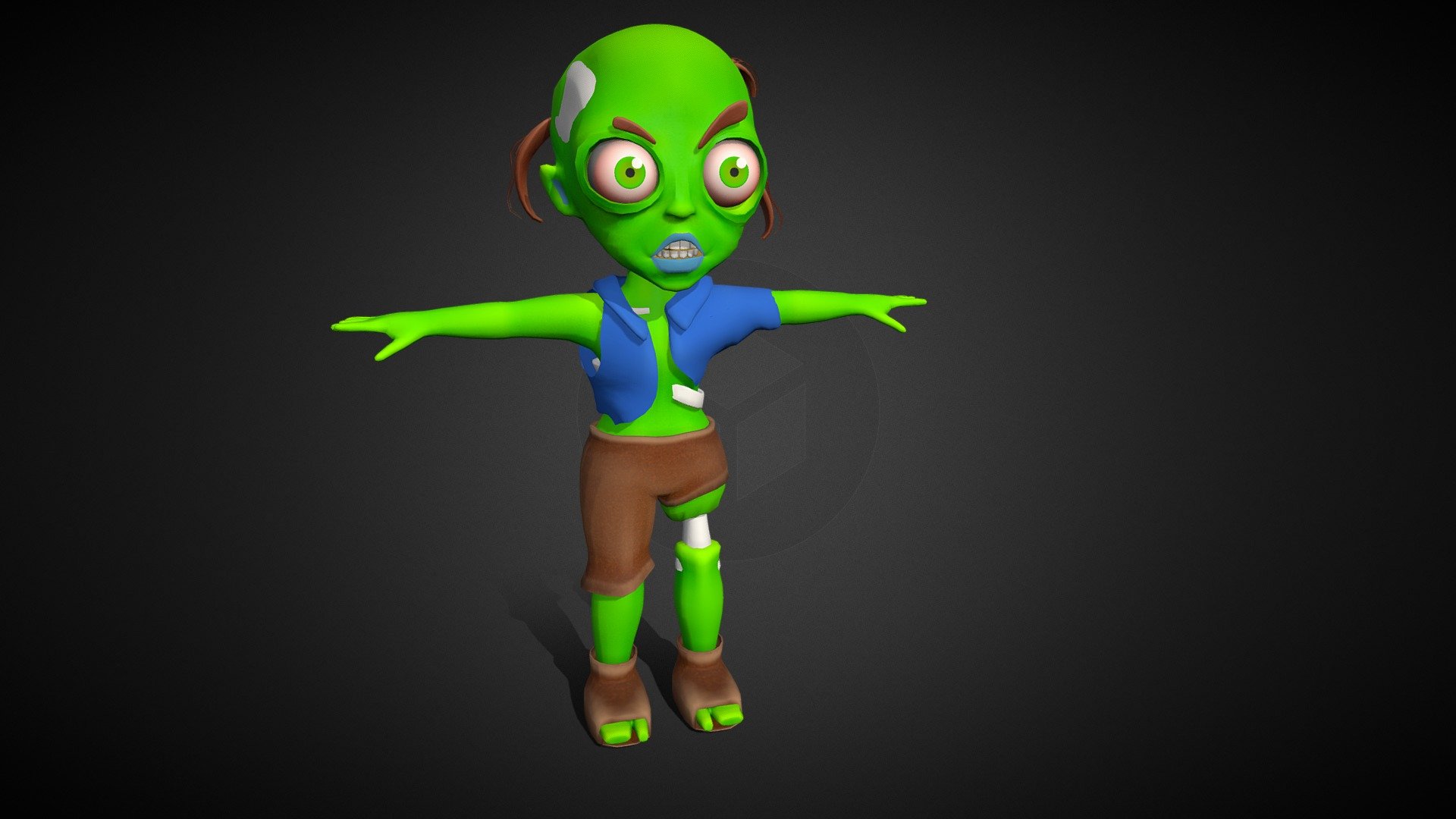 Zombie - 3D model by Miray Naz Kara (@m.nazkara) [55ed8a8] - Sketchfab