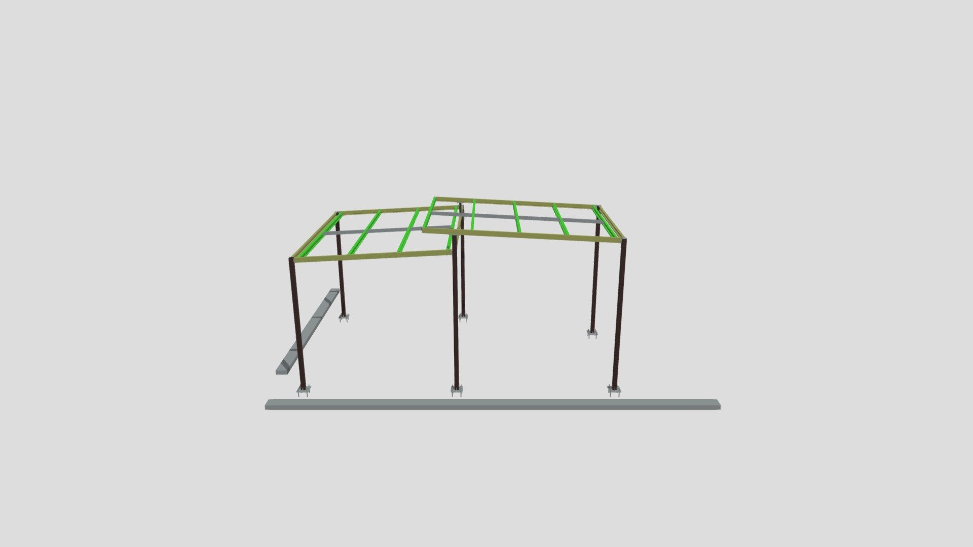 Verandah - 3D model by PreciseSteelDetailing [55ee50e] - Sketchfab