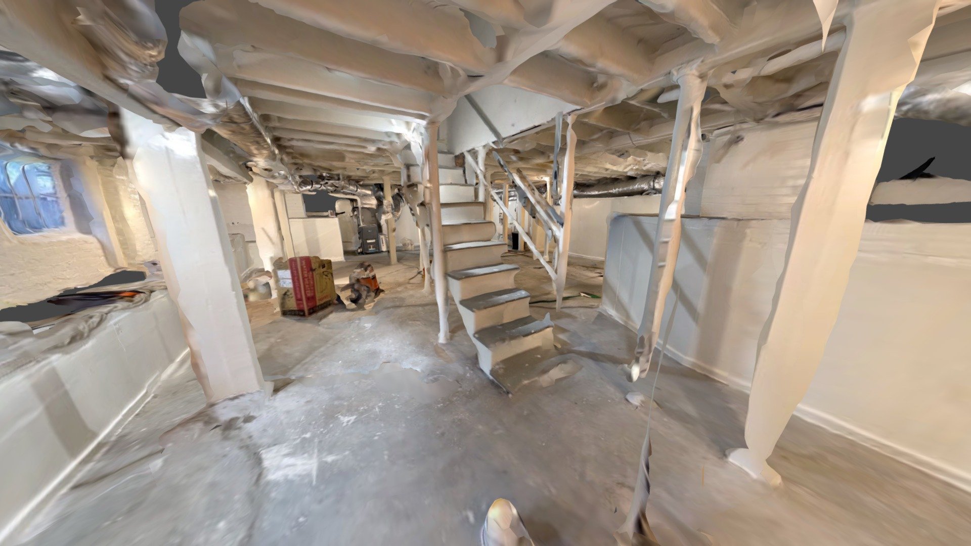 Basement without Floor Epoxy - 3D model by amelling [55eef29] - Sketchfab