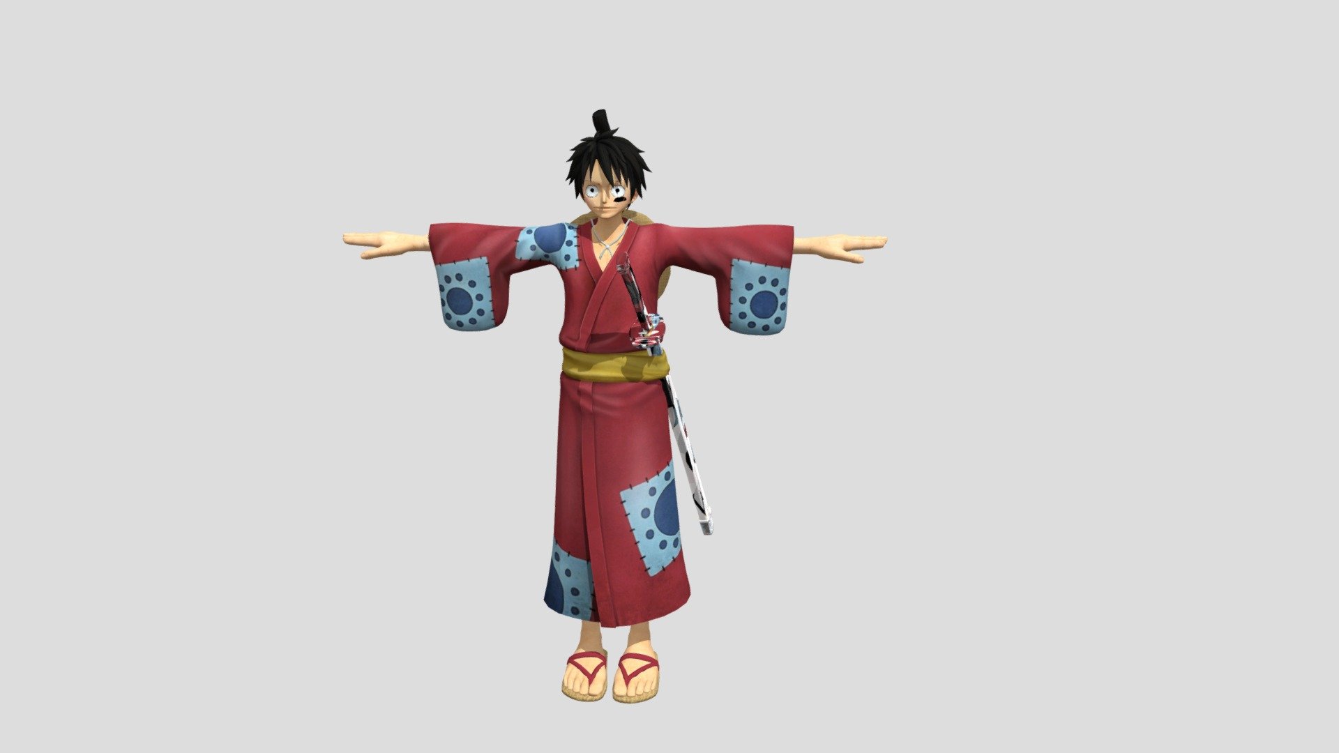 monkey_d_luffy_-_wano_kimono_-_one_piece - 3D model by dionatamalves19 ...