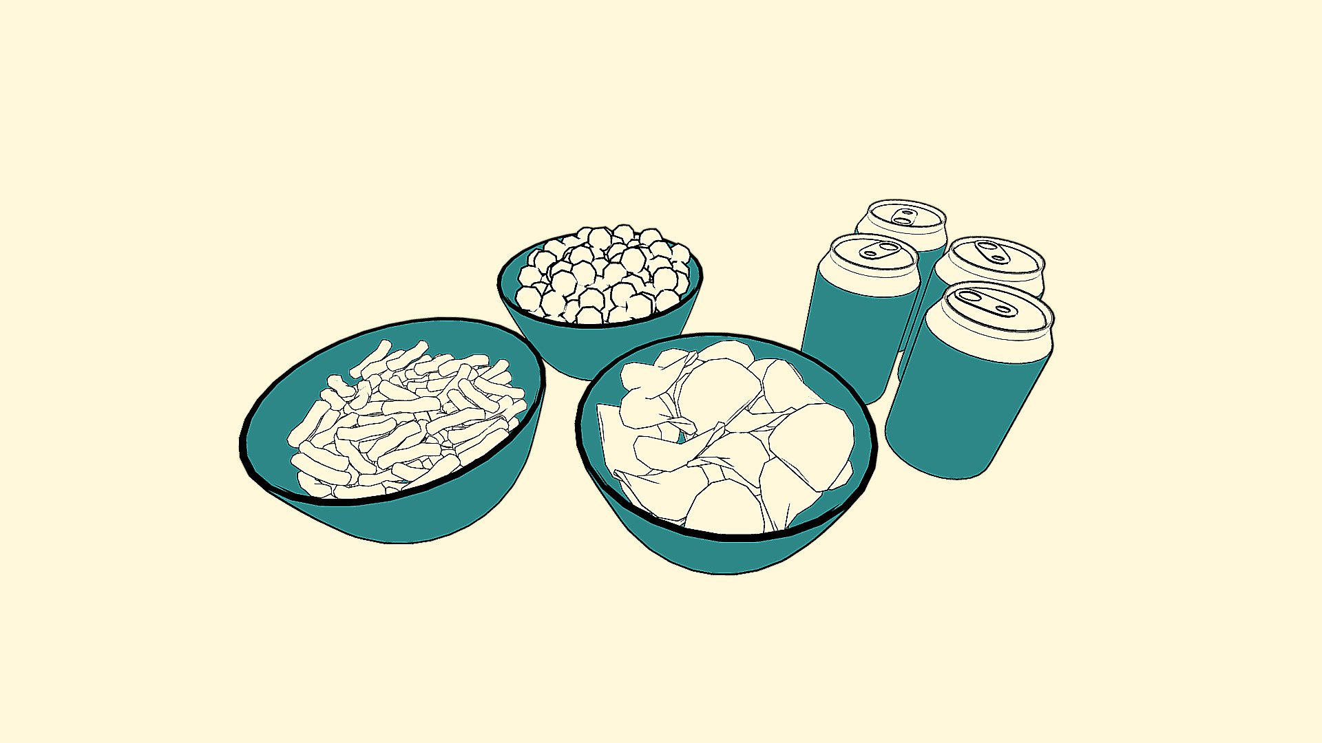 [Inktober2022] Day 27_Snack - 3D model by Glub (@GlubGraphics) [55f15b9 ...