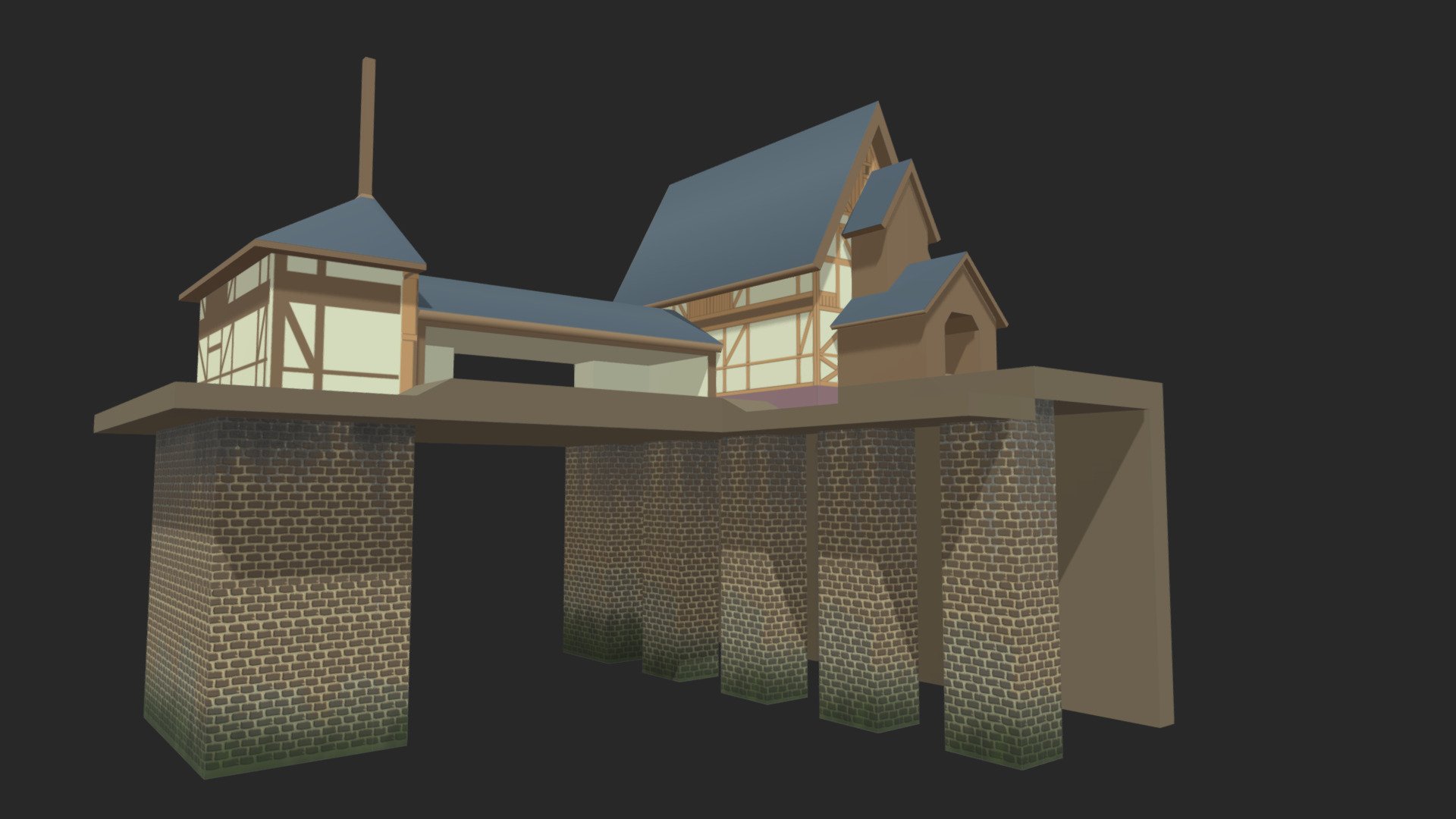 Harbor Building - 3D model by LukasRobbertsen [55f1ee2] - Sketchfab