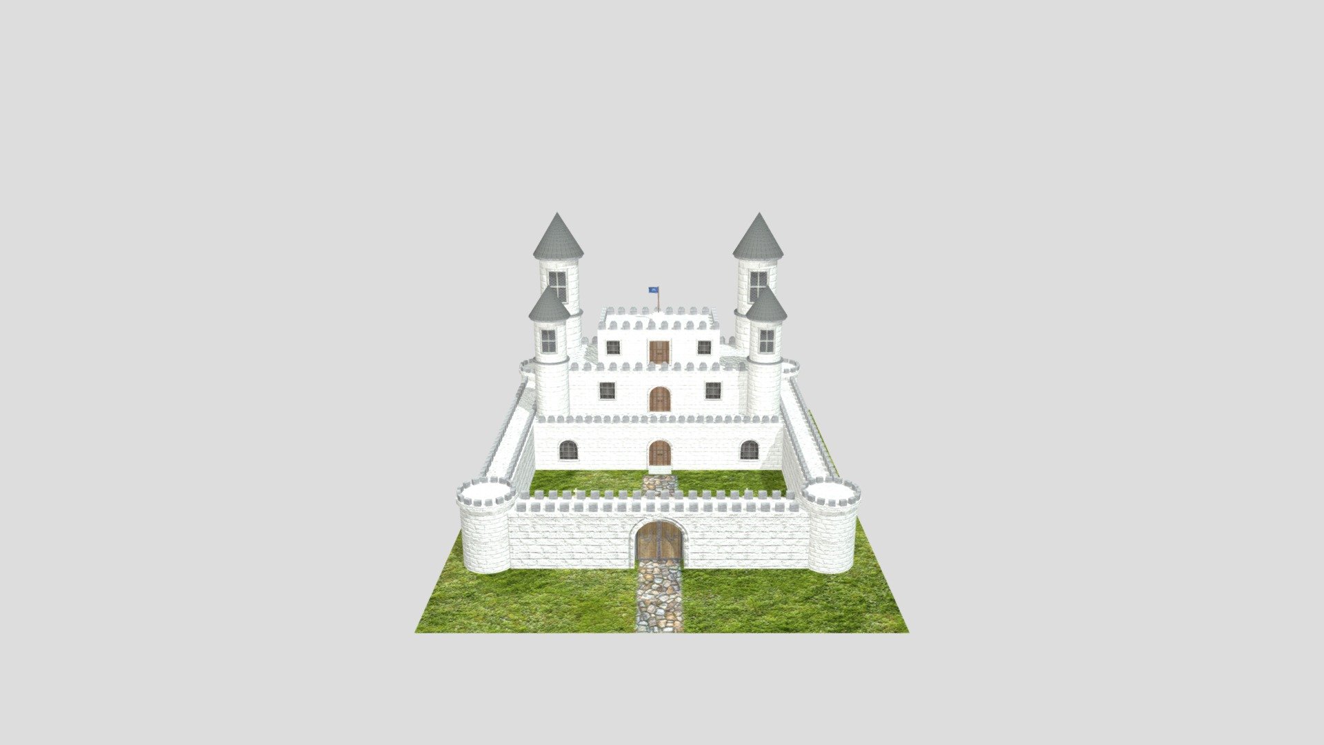 Fantasy Castle - Download Free 3D model by Qazi 3D (@qaziwaqas89 ...
