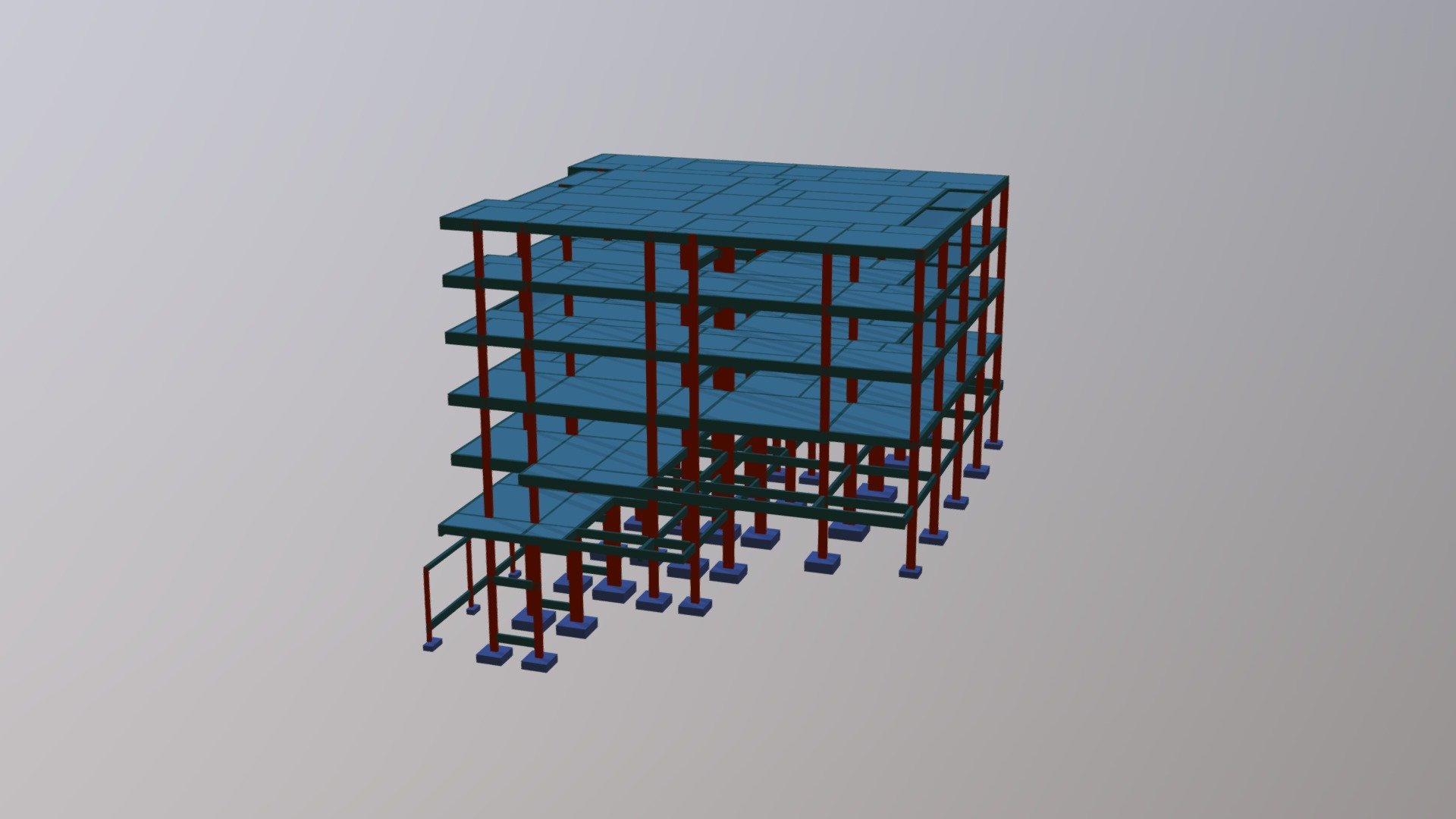 Residential Building 1 - 3D model by Fernando Siedschlag ...