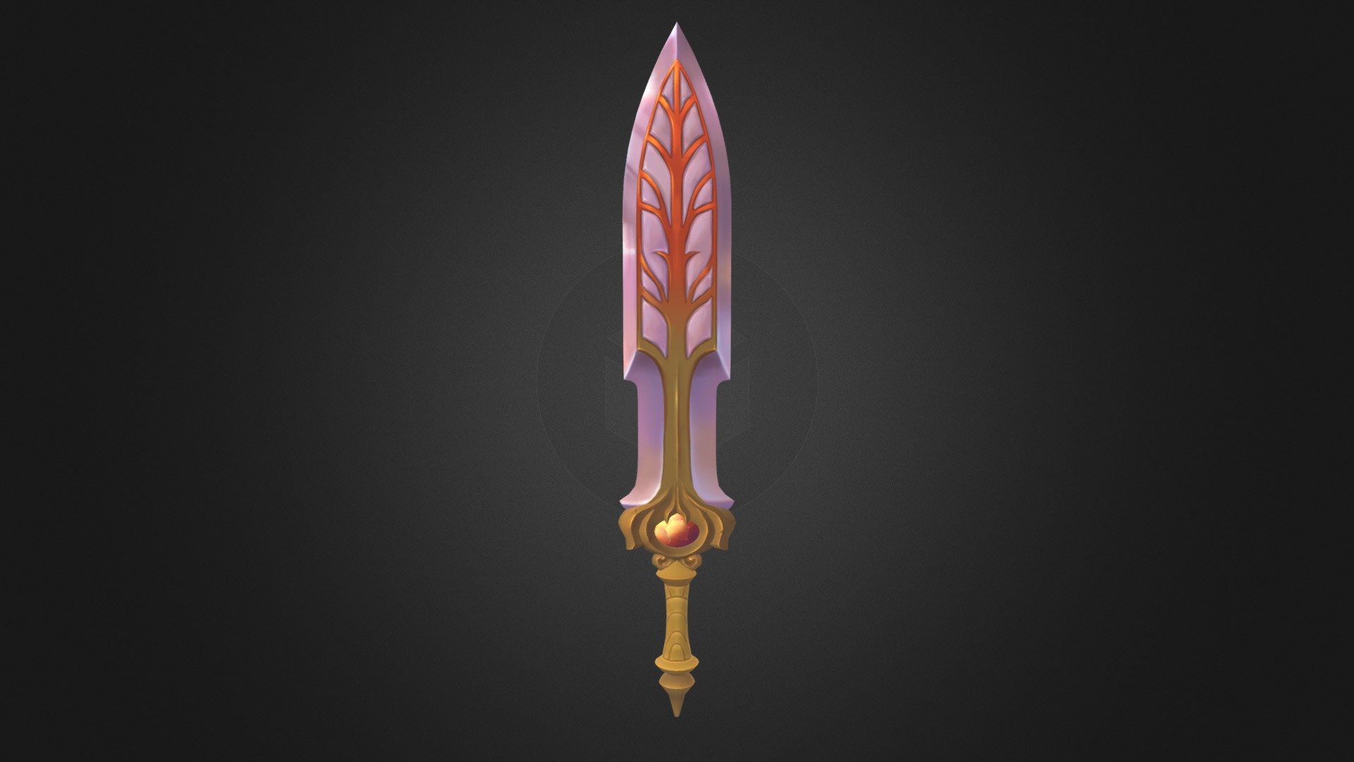 Stylized sword - 3D model by Kristin Walkhed (@kristinwalkhed) [55f45b5 ...