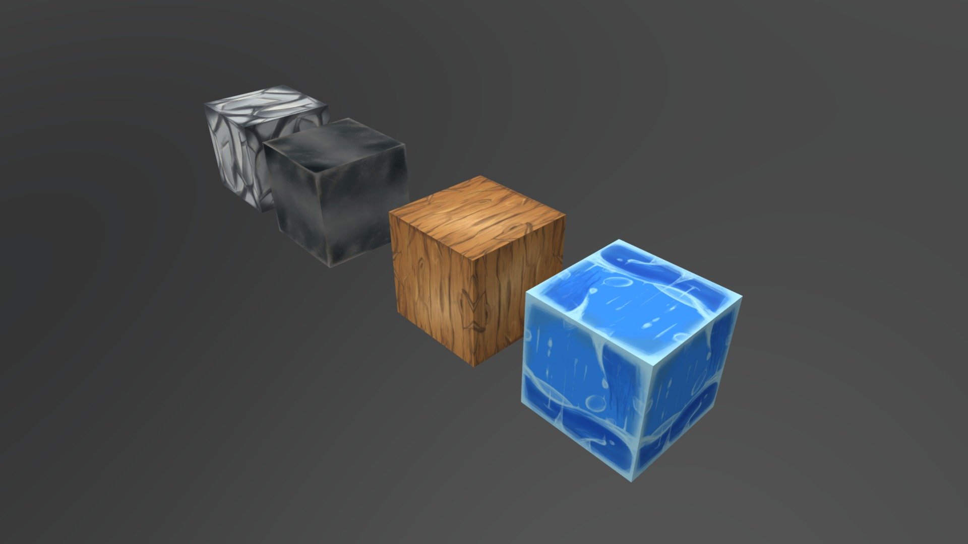 Hand painted Cubes - Download Free 3D model by Ronin Raptor (@ronin ...