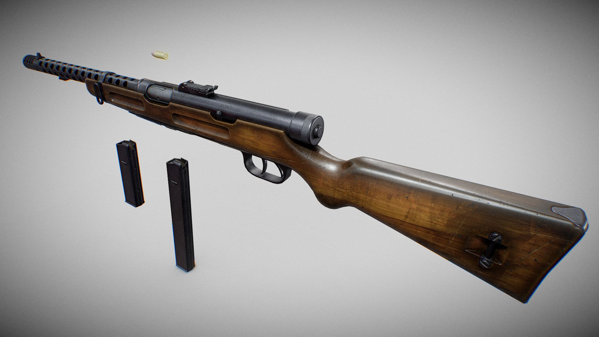 Beretta M38A - 3D model by CHooverShrimp [55f5d59] - Sketchfab