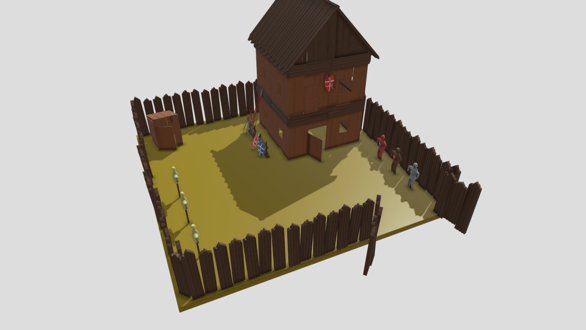 barracks - 3D model by KissTheShow [55f5d80] - Sketchfab