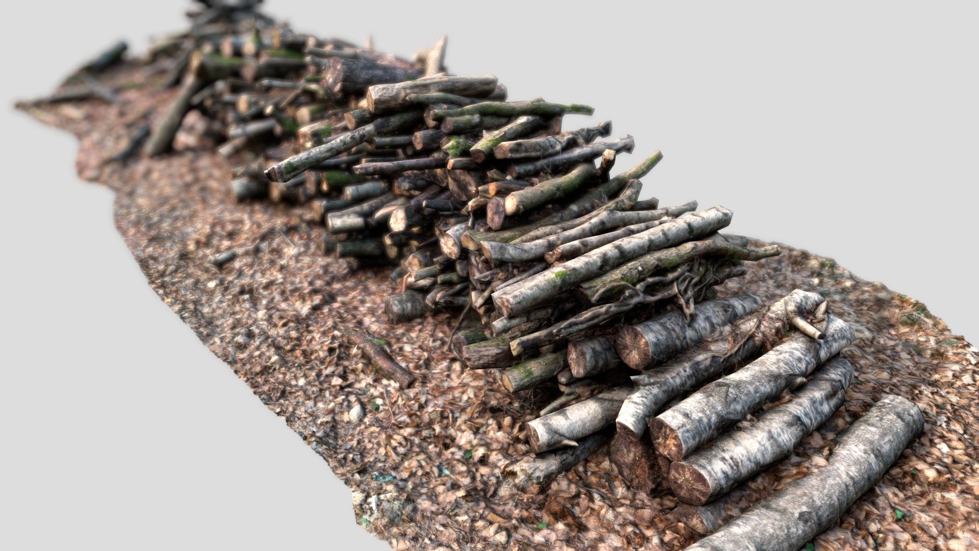 Pile of logs - 3D model by ppashen [55f6924] - Sketchfab