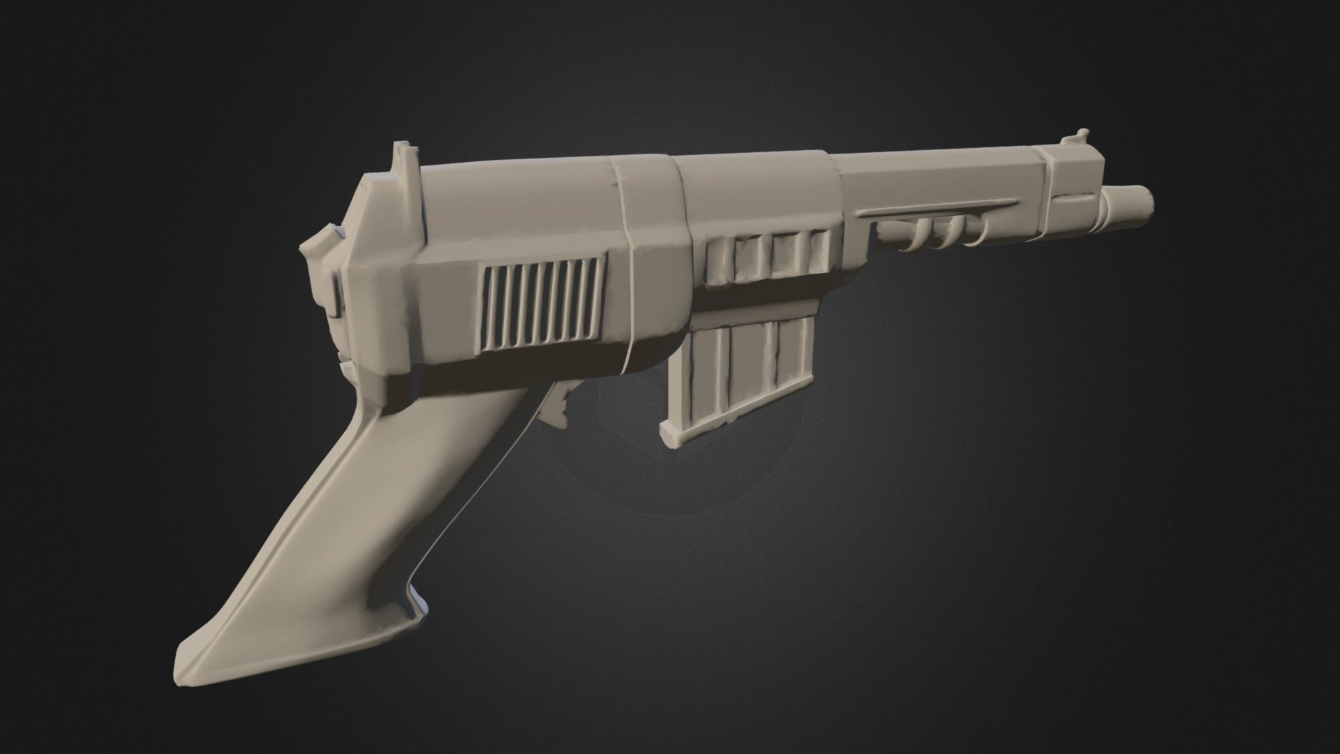 [Mesh Repair] Mando Heavy Blaster - 300Mm - 3D model by The Hazy ...