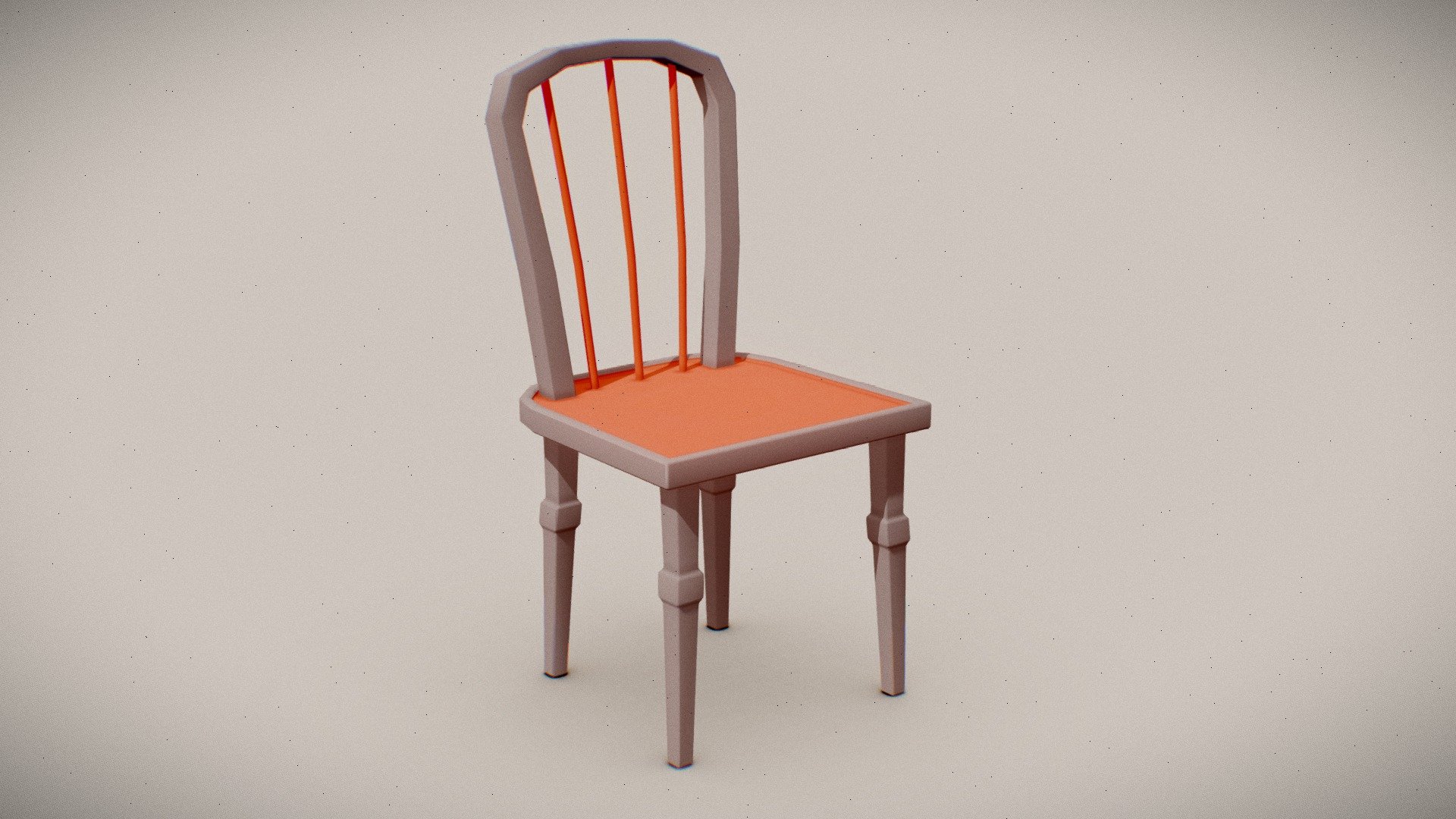 Low-poly Chair - Download Free 3D model by Smogg5 [55f7515] - Sketchfab
