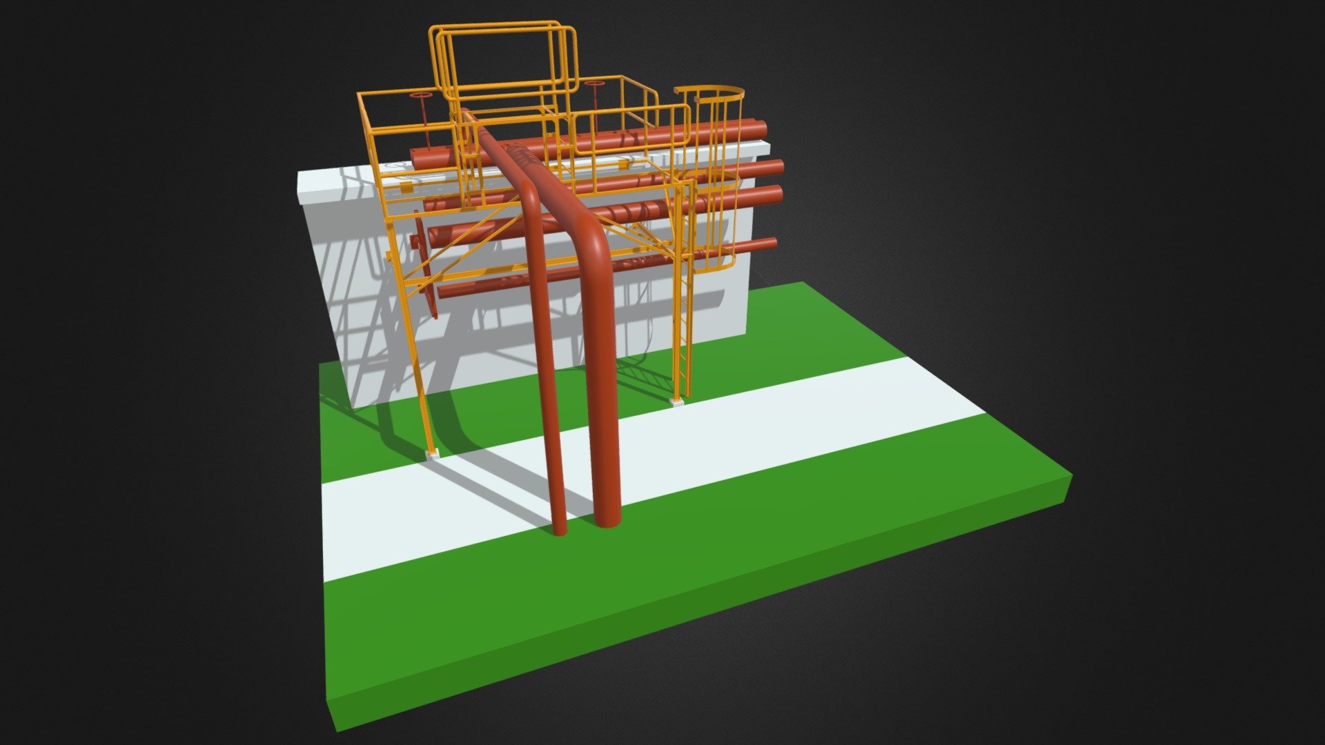 AES Plataforma para Valvula de Espuma Extintora - 3D model by Juan Cruz ...