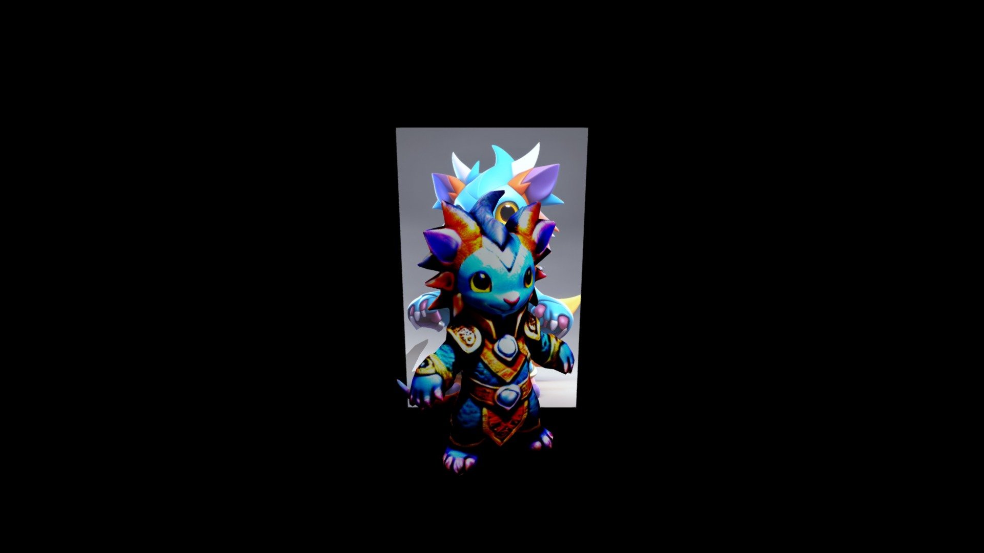 toy figurine of a cartoon character. It depicts - Download Free 3D ...