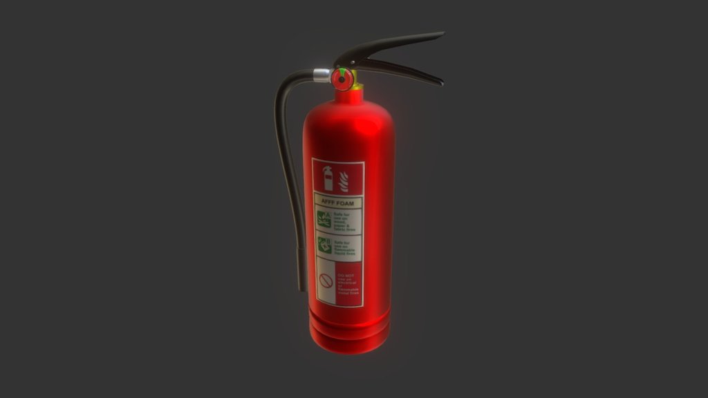 Fire Extenguisher - AFFF Foam - 3D model by mistauma [55f85a8] - Sketchfab