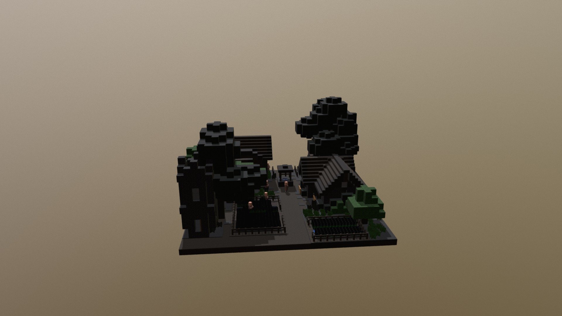 Minecraft Village - Download Free 3D model by t.sullivan [55fa0a5 ...