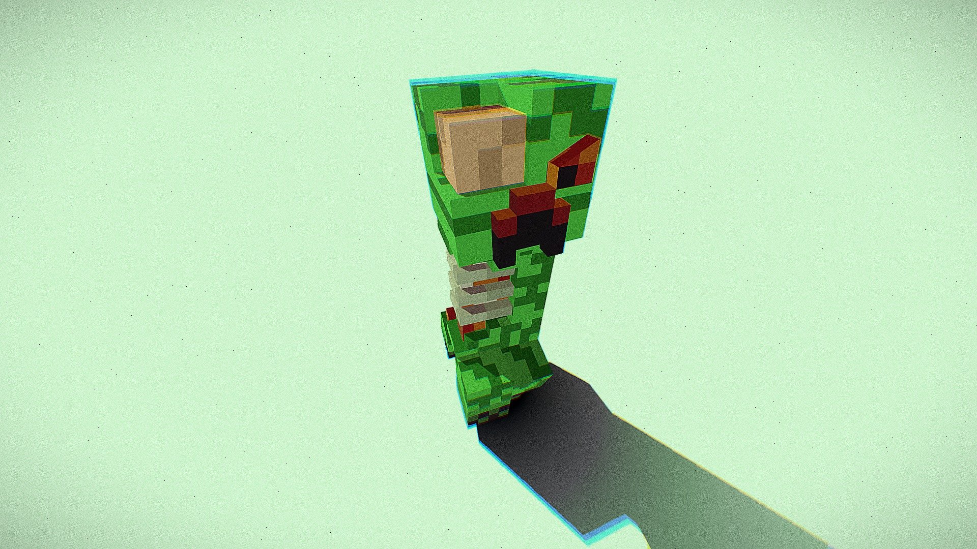 Zombie Creeper - Download Free 3D model by Voxel Creeper ...