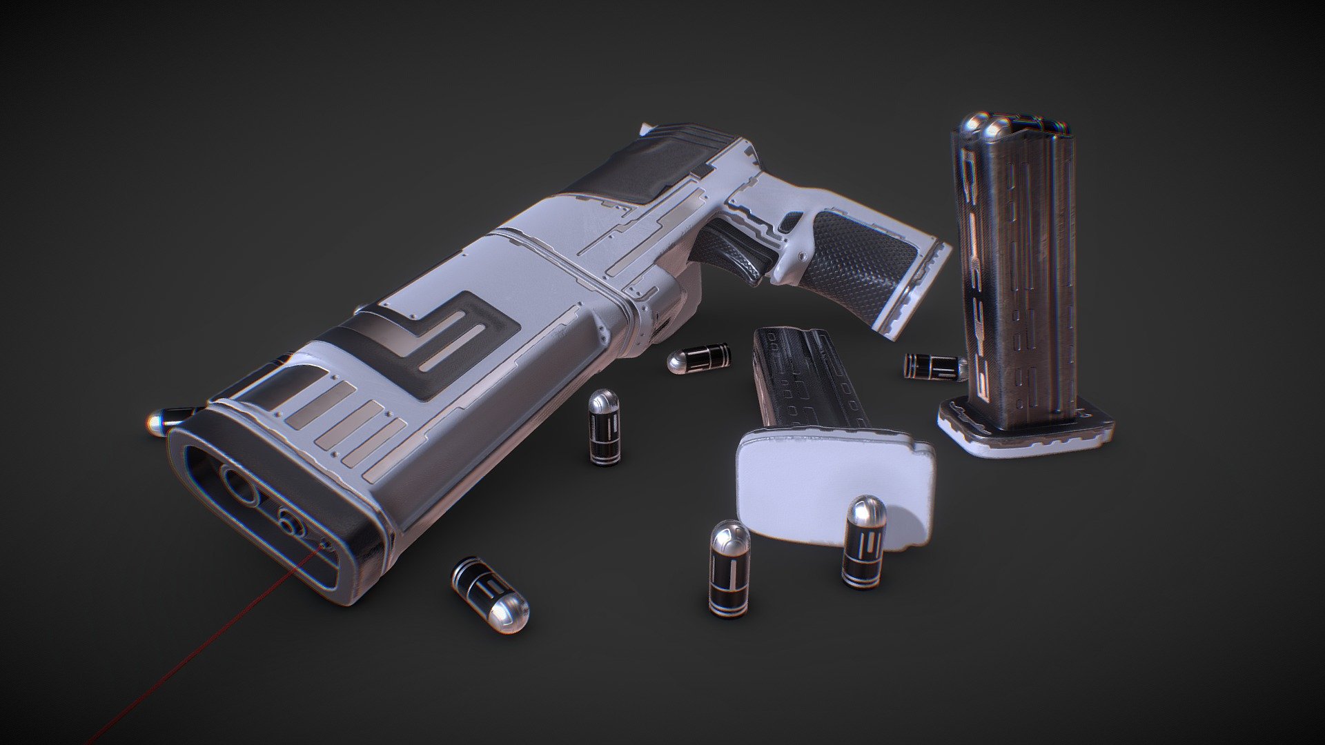 Handgun - 3D model by MohJeha (@mohjeha_) [55fc88f] - Sketchfab