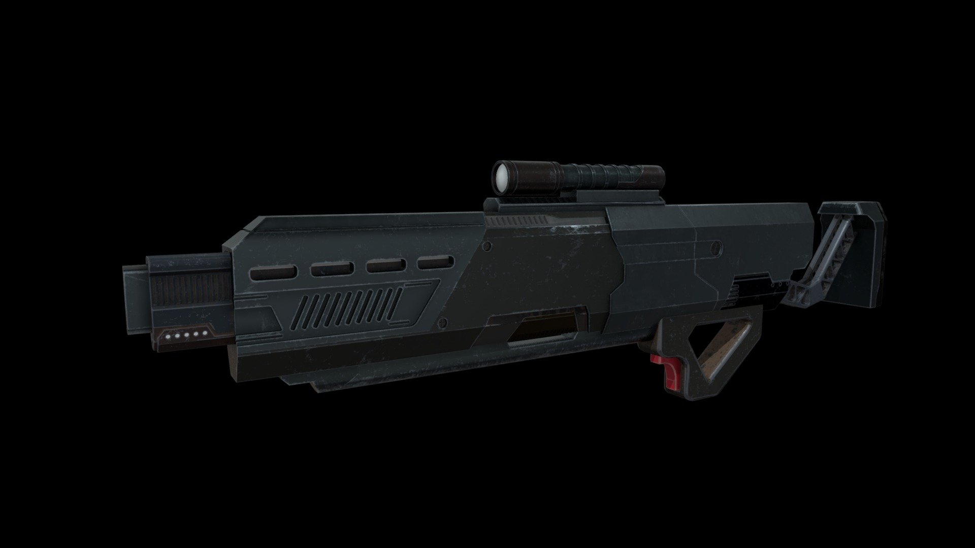 Sci-fi Gun - Download Free 3D model by CG_Kabulov [55fd055] - Sketchfab