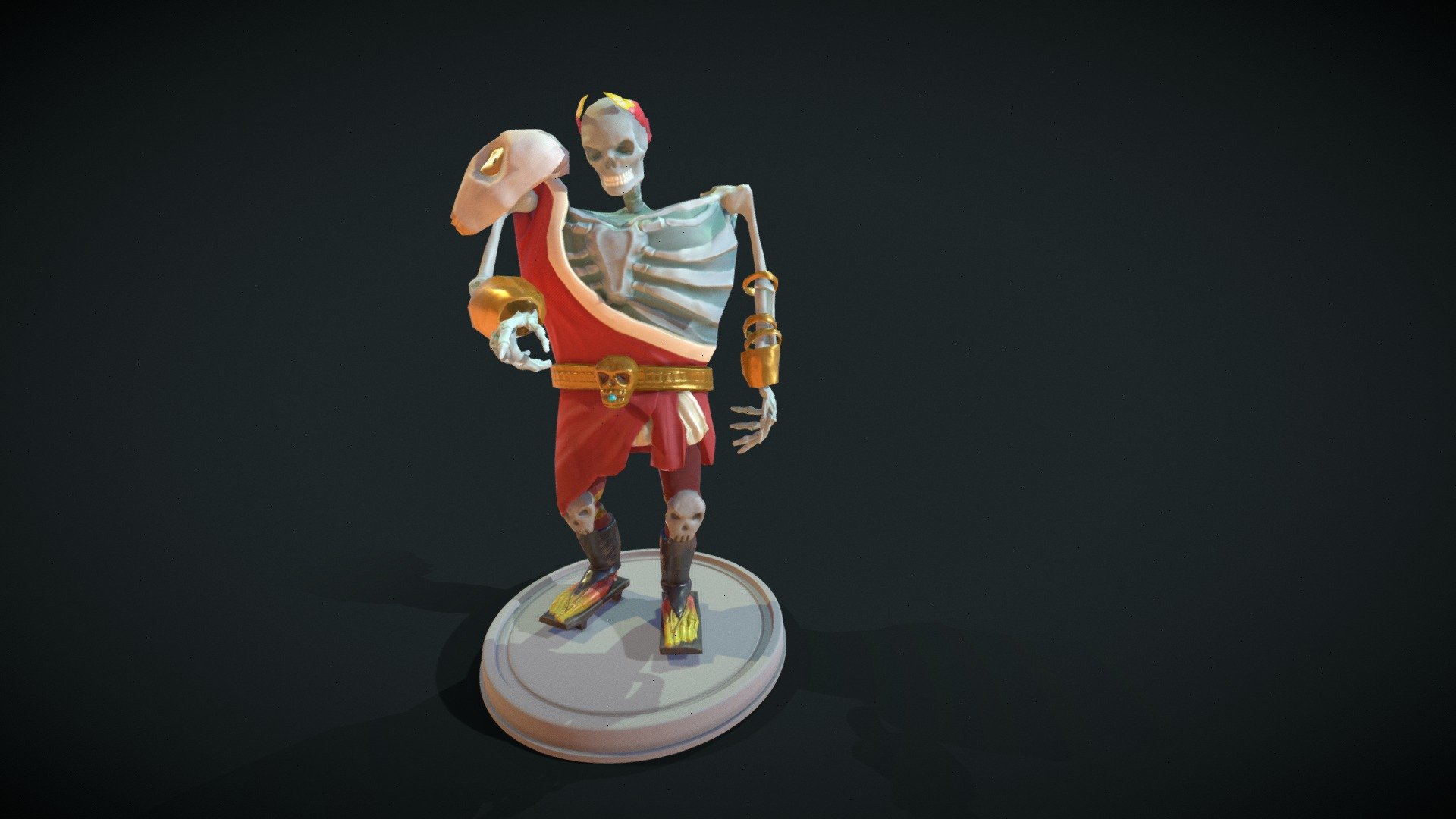 Hades - Dead Skeleton - 3D model by Heidoh [55fd166] - Sketchfab
